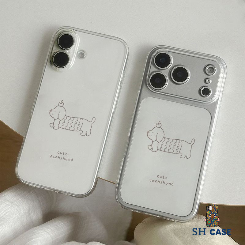 Jual Simple Anjing Sketsa Girl Casing Iphone 17 Pro Max 11 12 14 15 ...