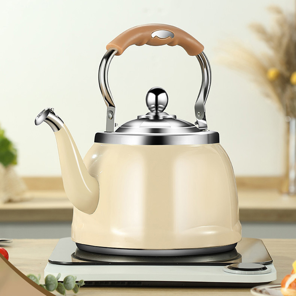 Jual 304 stainless steel whistle kettle, Household gas induction cooker ...