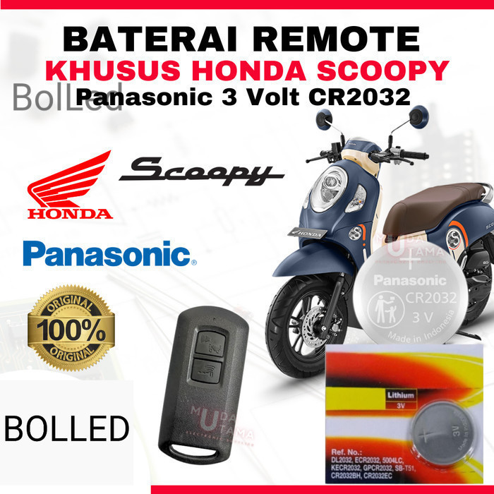 Jual Bolled Baterai Remote HONDA SCOOPY - ORIGINAL P4 N4 S0 N1C CR2032 ...