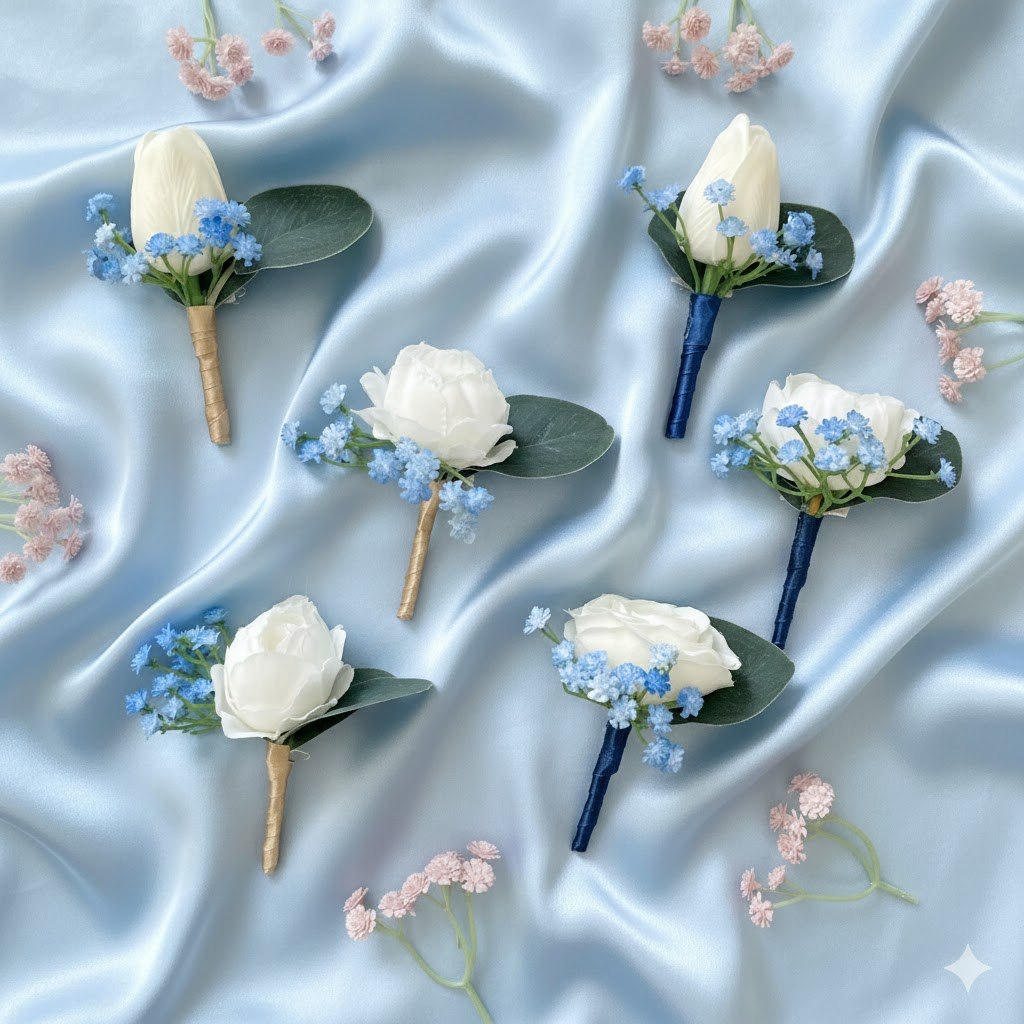 Jual BROS BUNGA PRIA Boutonniere Wedding Corsage Artificial Flower Bros ...