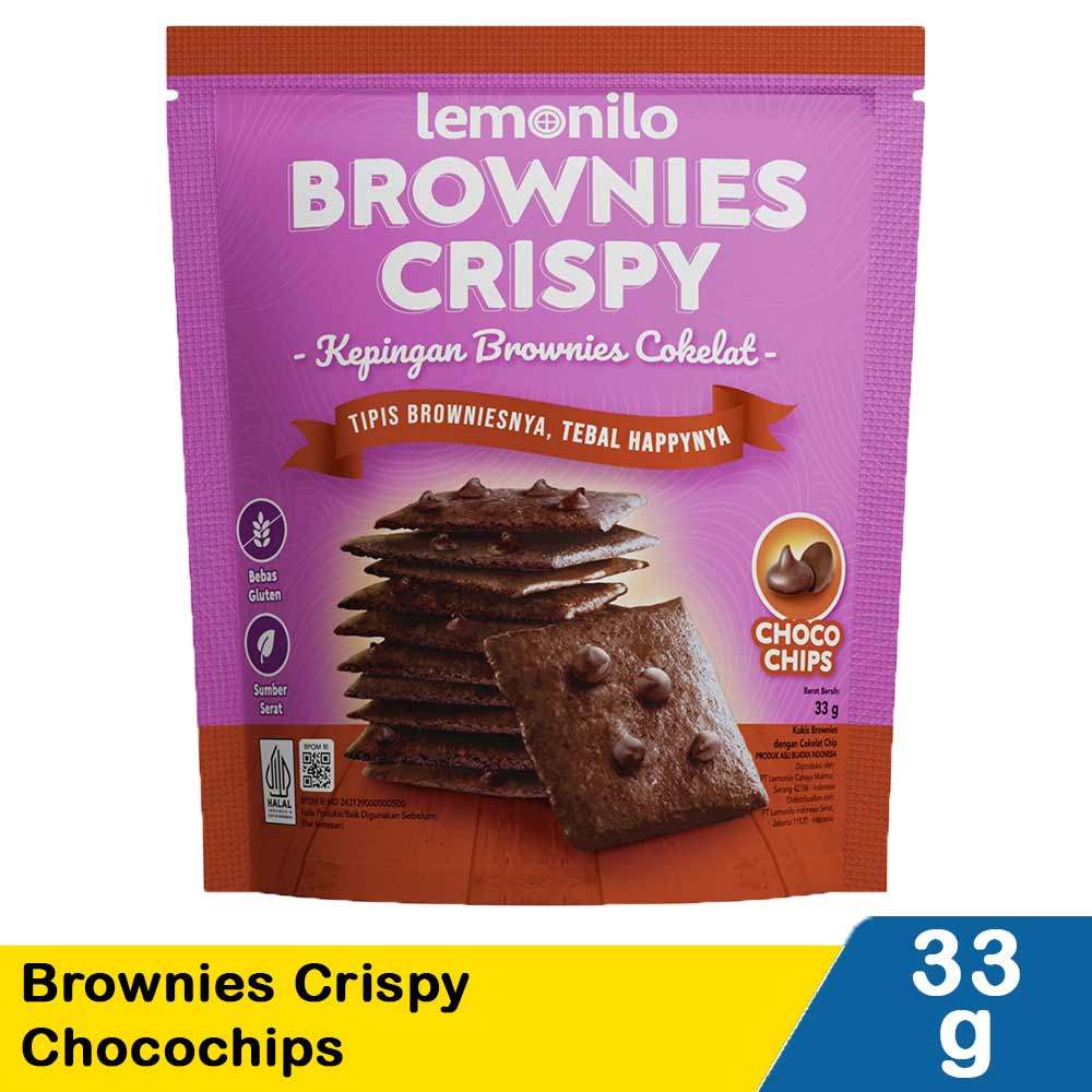 Jual Lemonilo Brownies Crispy Chocochips 33G | Shopee Indonesia