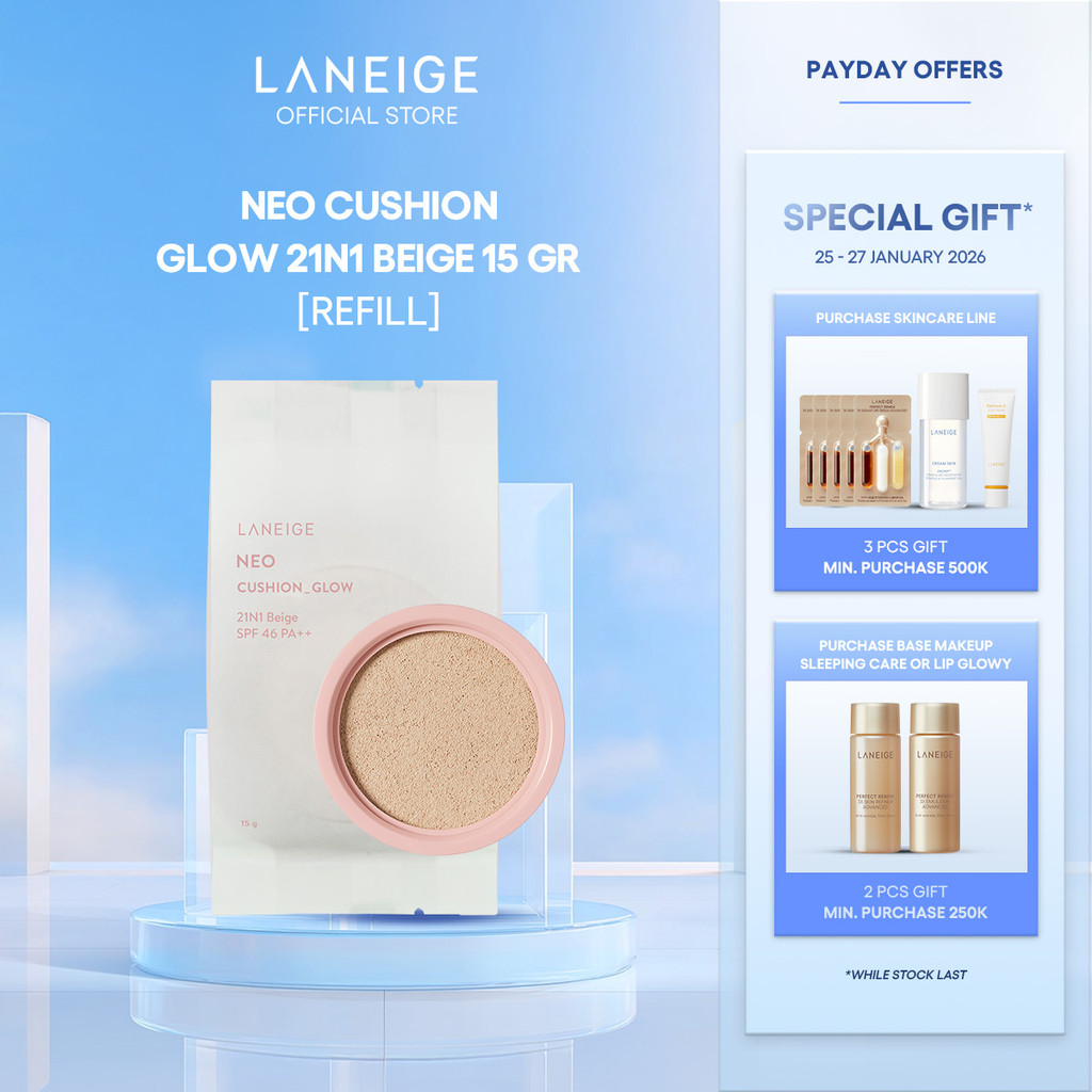 Jual Laneige (Refill) NEO Cushion Glow 21N - 15g | Shopee Indonesia