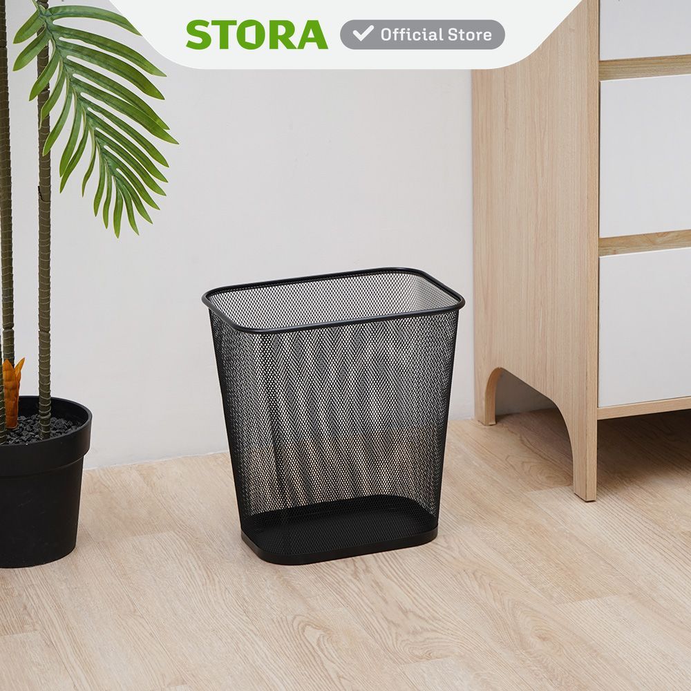 Jual Stora 17.3 ltr Tempat Sampah Besi Hy63516 - Hitam Trash Can Waste ...