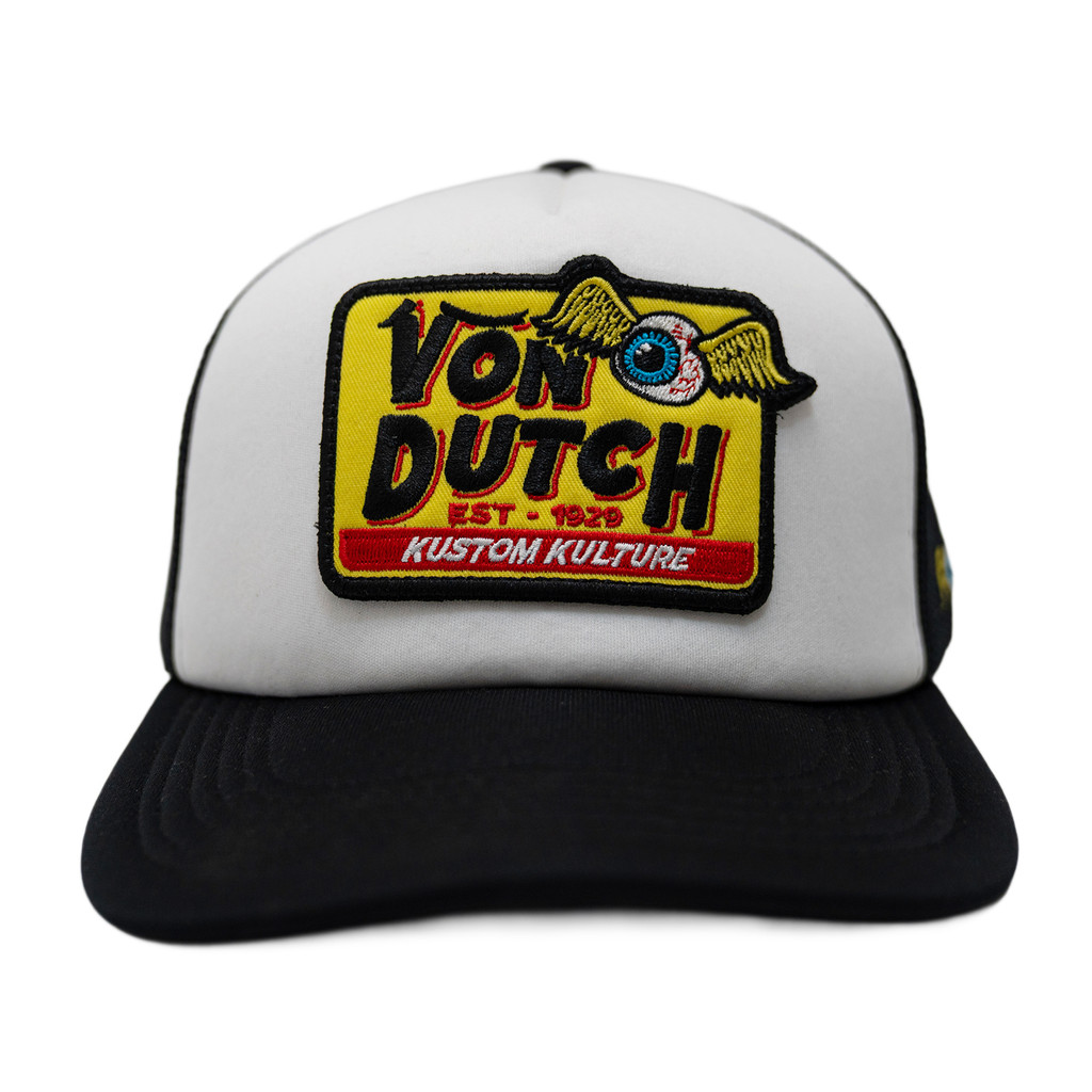 Jual Von Dutch Trucker Caps 1467 White | Shopee Indonesia