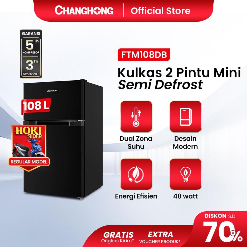 Jual New Changhong Kulkas 2 pintu Mini (Refrigerator) Lemari Es ...