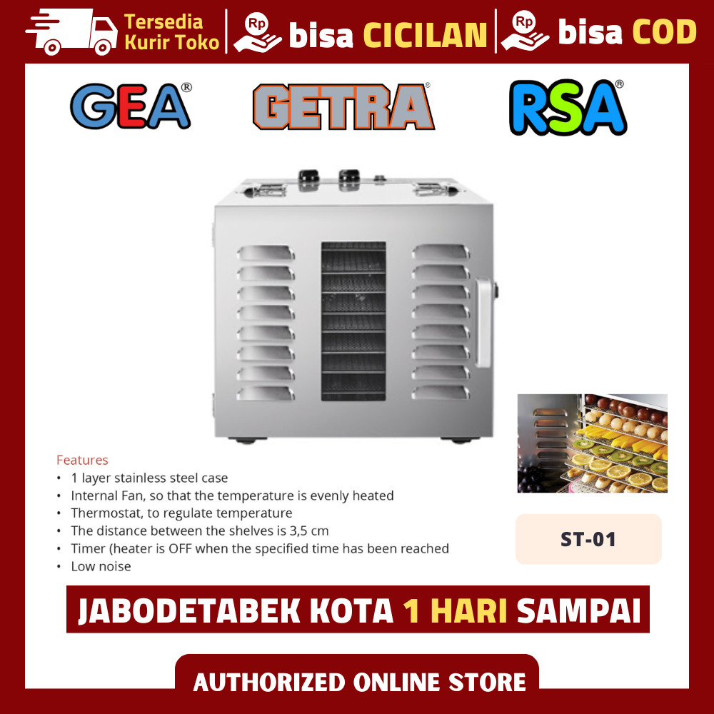 Jual FOOD DEHYDRATOR GETRA ST-01 MESIN PENGERING MAKANAN BUAH SAYUR ...