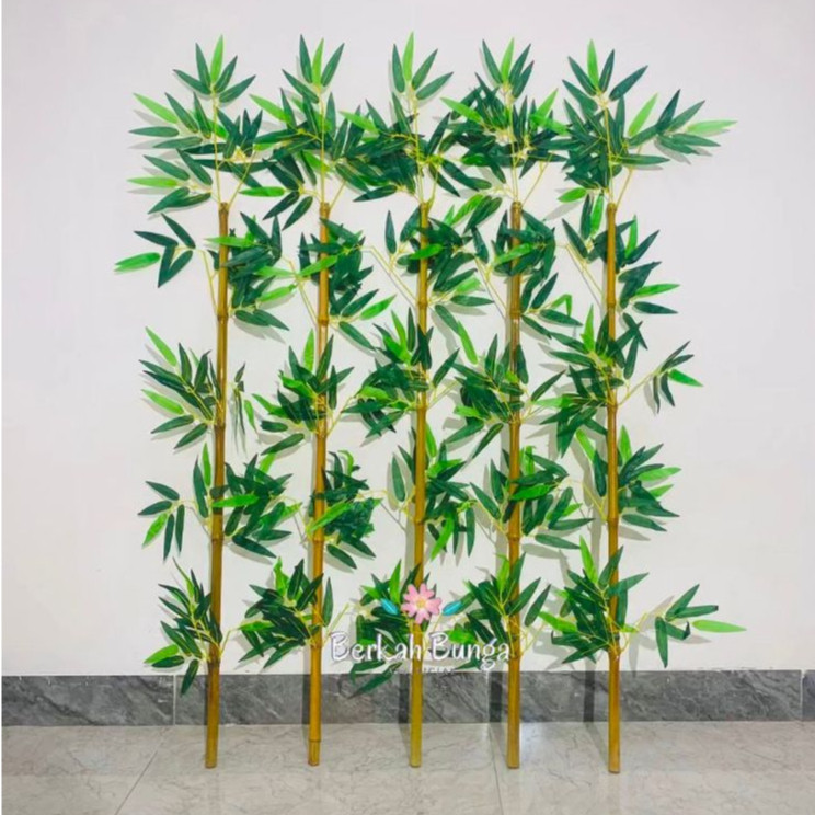 Jual (1 PCS) Batang Bambu Artificial 120cm/pohon plastik/ pohon bambu ...