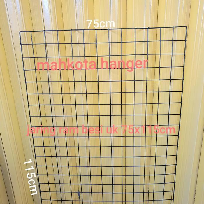 Jual WfBerkah4 Jaring Ram Besi Dinding Hitam Ukuran 75x115 Gantungan ...