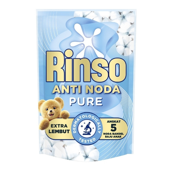 Jual RINSO ANTI NODA PURE LIQUID POUCH 700 GR | Shopee Indonesia