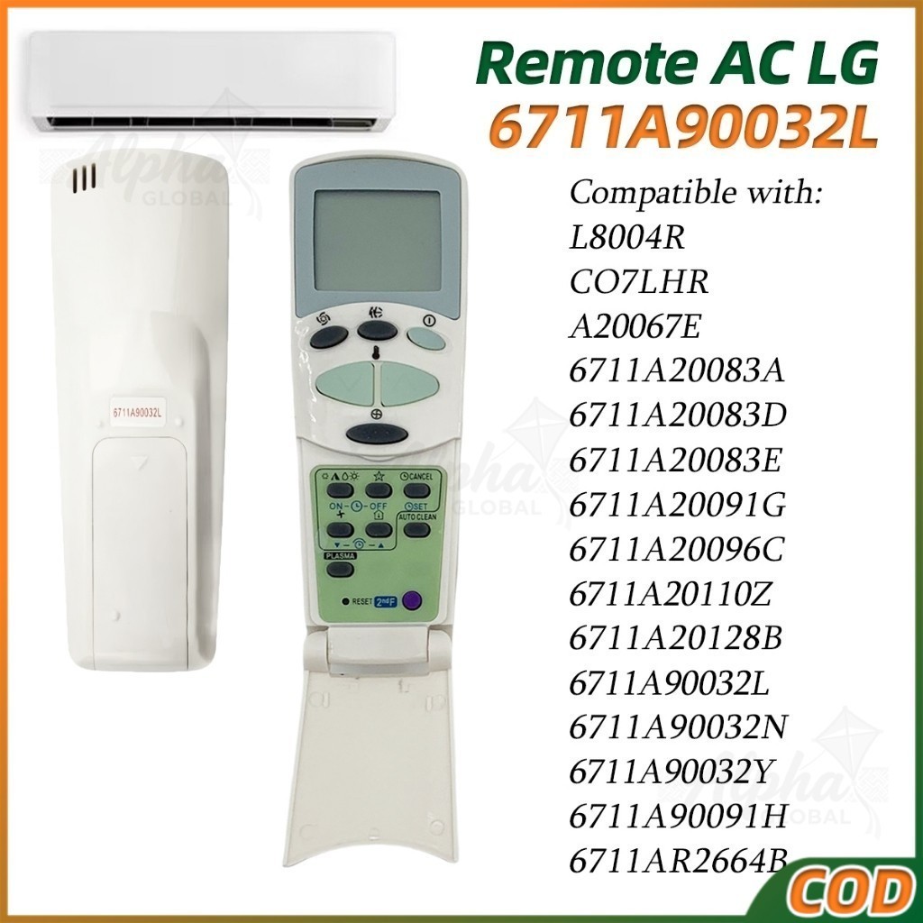 Jual Remote Remot AC LG Flip Plasma Jetcoo 6711A20077U 6711A20070L | LG ...