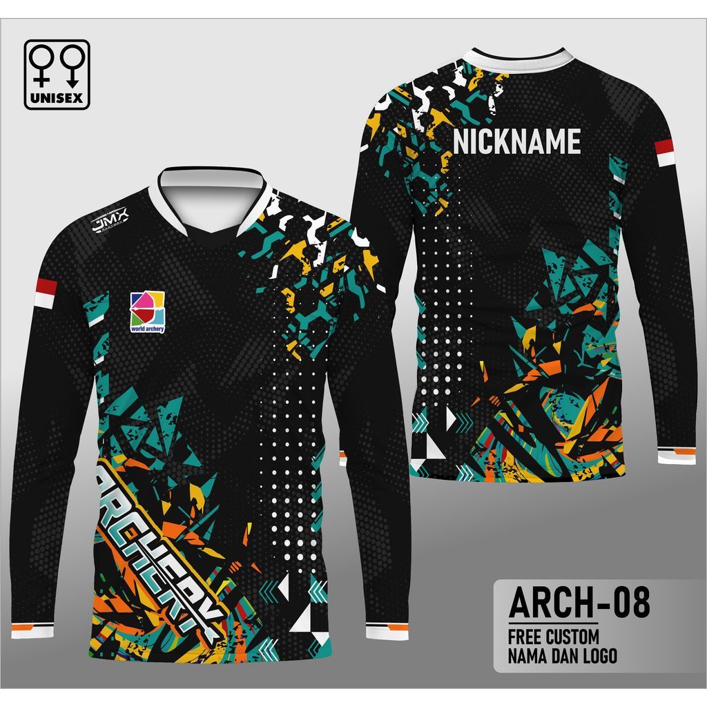 Jual baju panahan jersey team archery edisi 2026 lengan panjang free ...