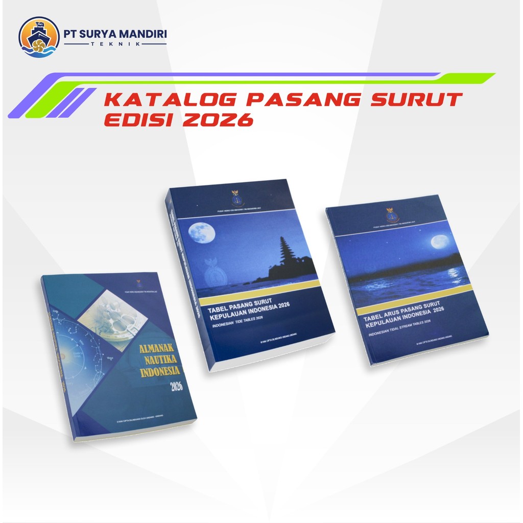 Jual BUKU PASUT 2026 / KATALOG PASANG SURUT KEPULAUAN INDONESIA 2026 ...