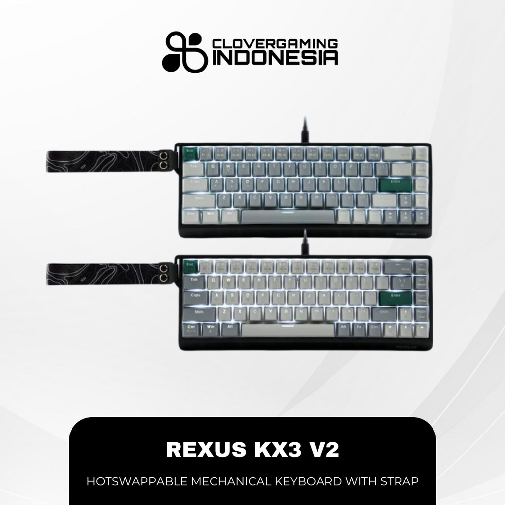 Jual Rexus KX3 KX-3 V2 Heroic Series RGB Gaming Mechanical Keyboard ...