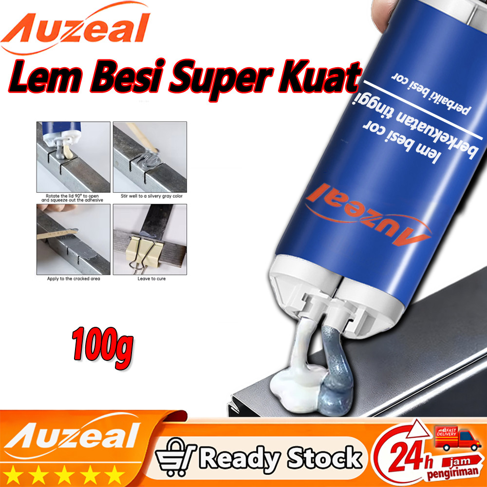 Jual Auzeal 100 Gram Lem Besi AB 100M Tahan Panas Industrial Metal ...
