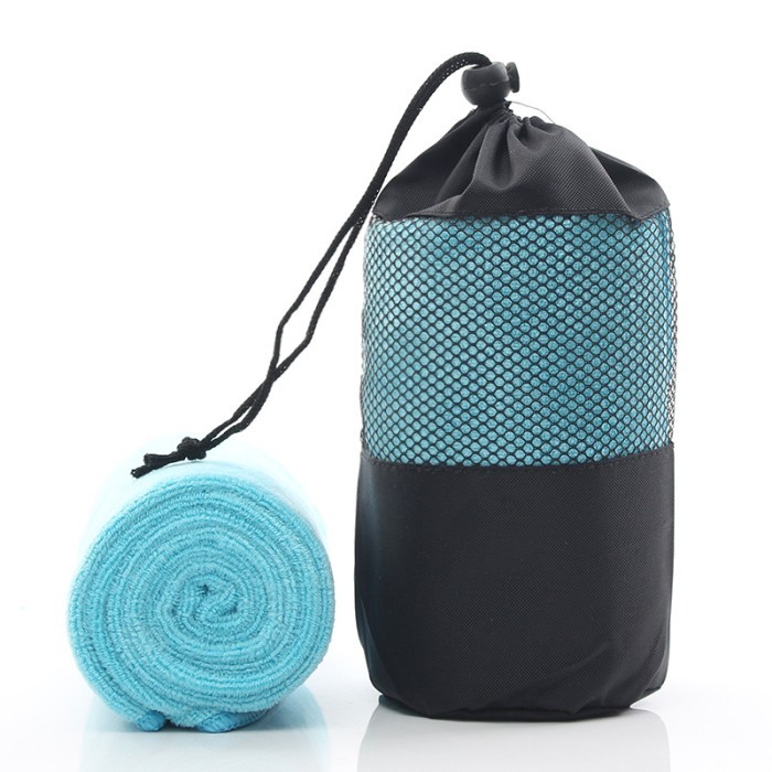 Jual Handuk Microfiber Quick Dry Dengan Pouch Penyimpanan Daya Serap ...