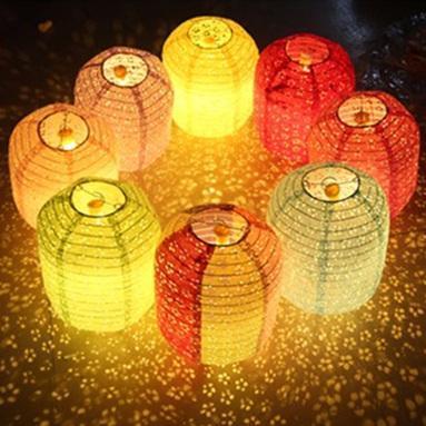 Jual GROSIR Lampion Kertas Bulat Motif Bias Cahaya Lampion Dekor Imlek ...