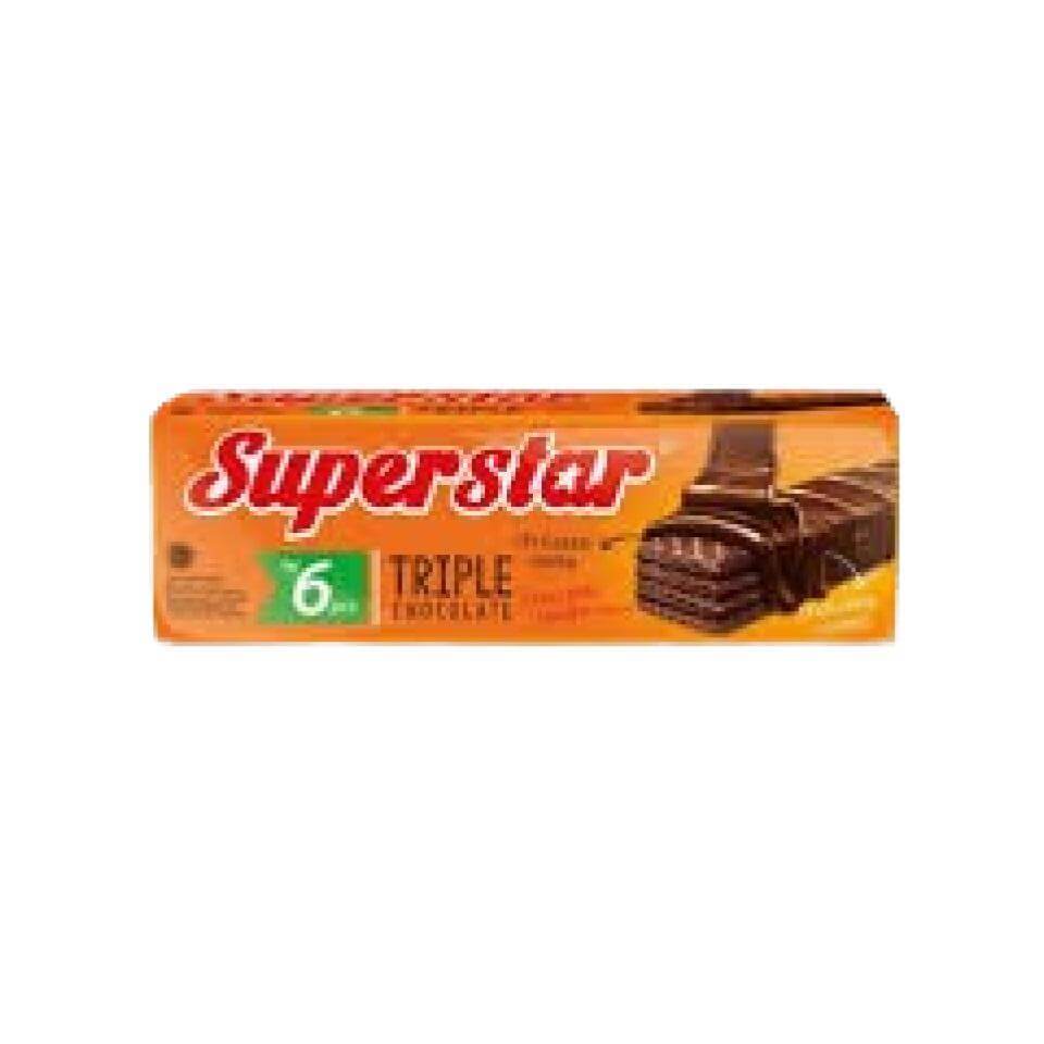 Jual Superstar Wafer Triple Chocolate Box 6 x 16 gr | Shopee Indonesia