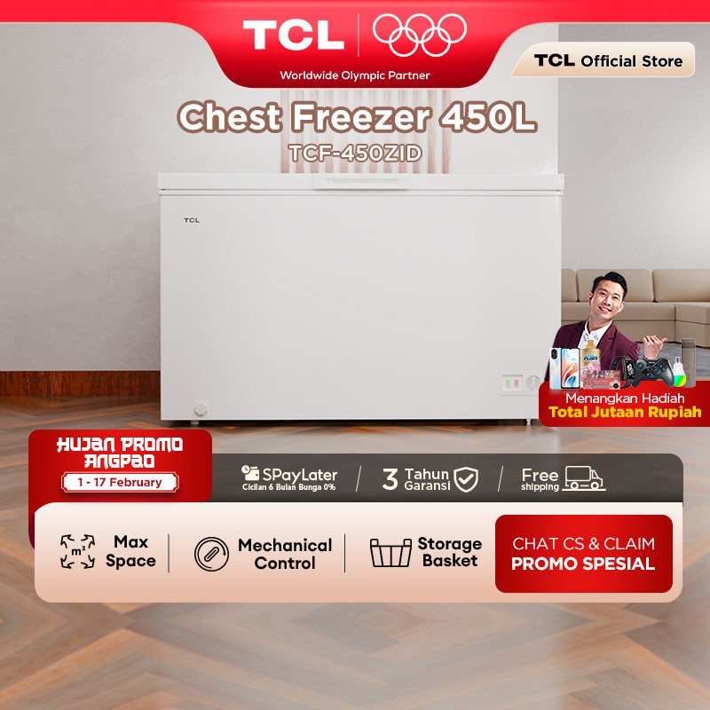 Jual TCL Chest Freezer Kapasitas 450 Liter Super Freezing - Storage ...