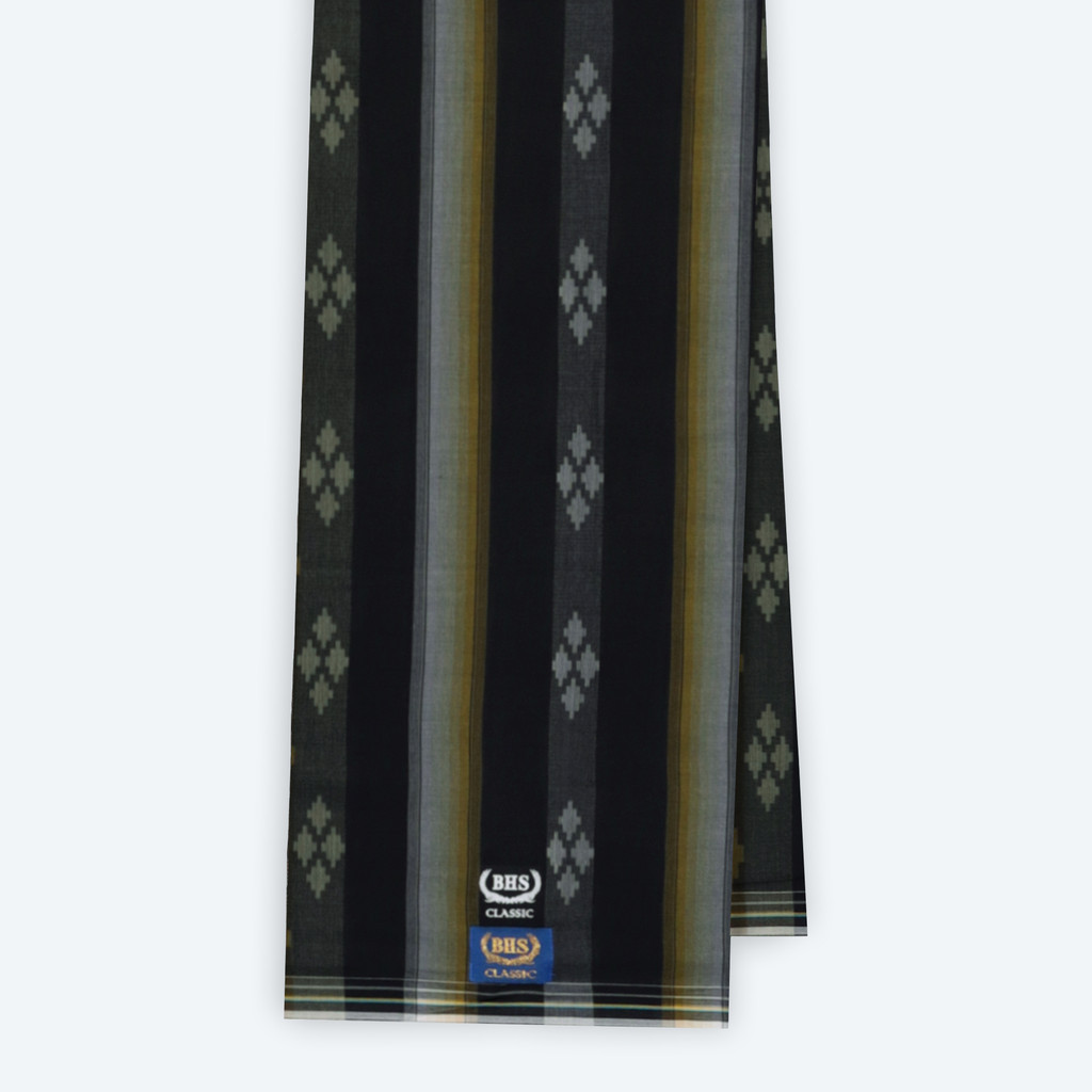 Jual Sarung BHS Classic Gold Motif C44 DKA SJ Hitam Kuning | Shopee ...
