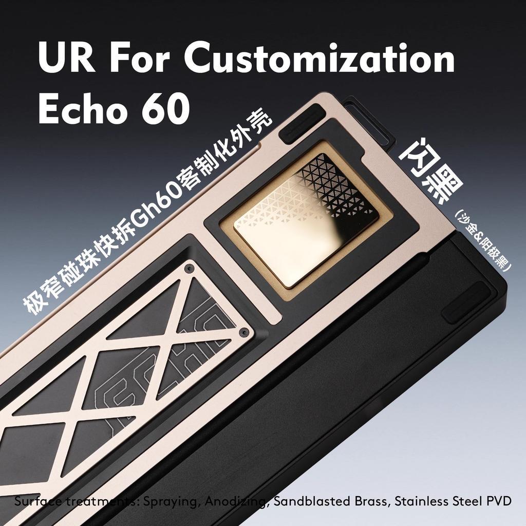 Jual UR Studio ECHO60 Custom 60% Aluminum Gaming Gasket / Tray Mount ...