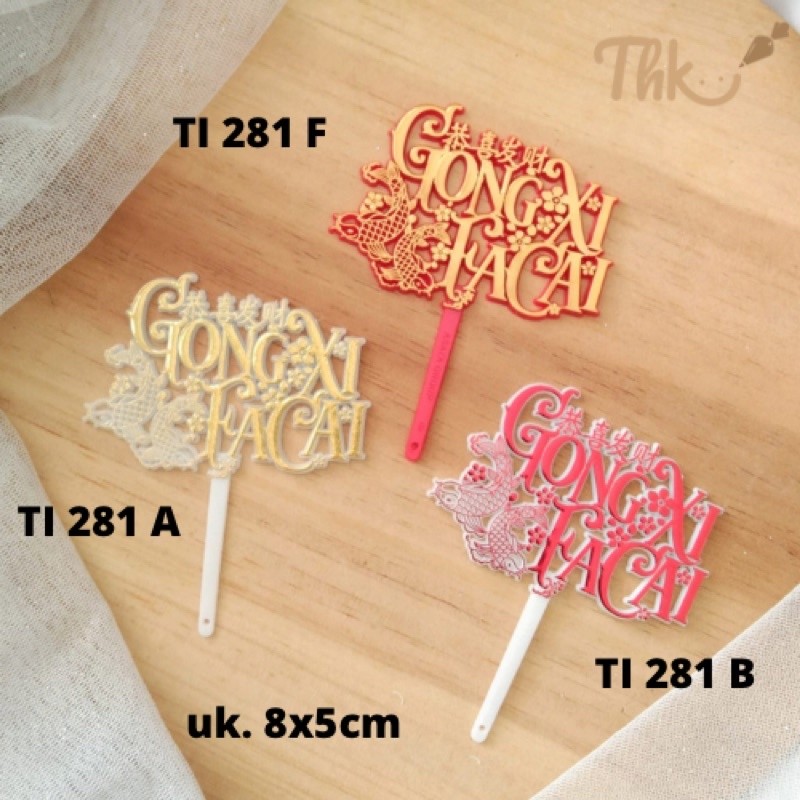 Jual TSK TI281 - Hiasan Tusukan Kue Cake Topper Imlek Sincia(TALK ...