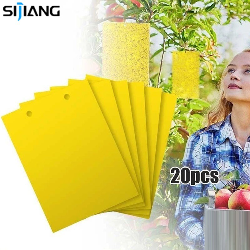 Jual SIJIANG 20 Paket Perangkap Lalat Likat Kuning 20cm X 25cm Tali ...