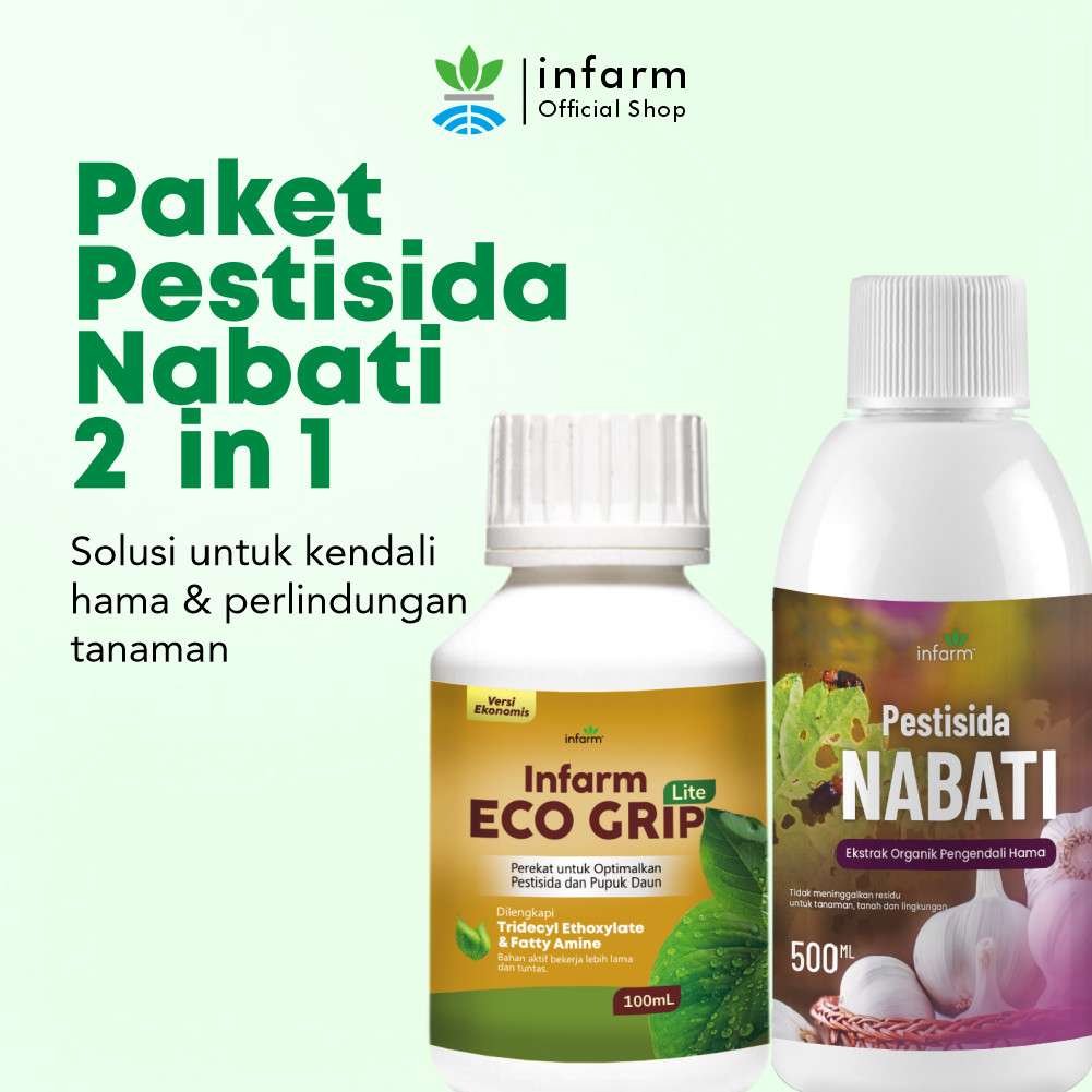 Jual INFARM - Paket Pestisida Nabati Organik 500 ml dan Eco Grip ...