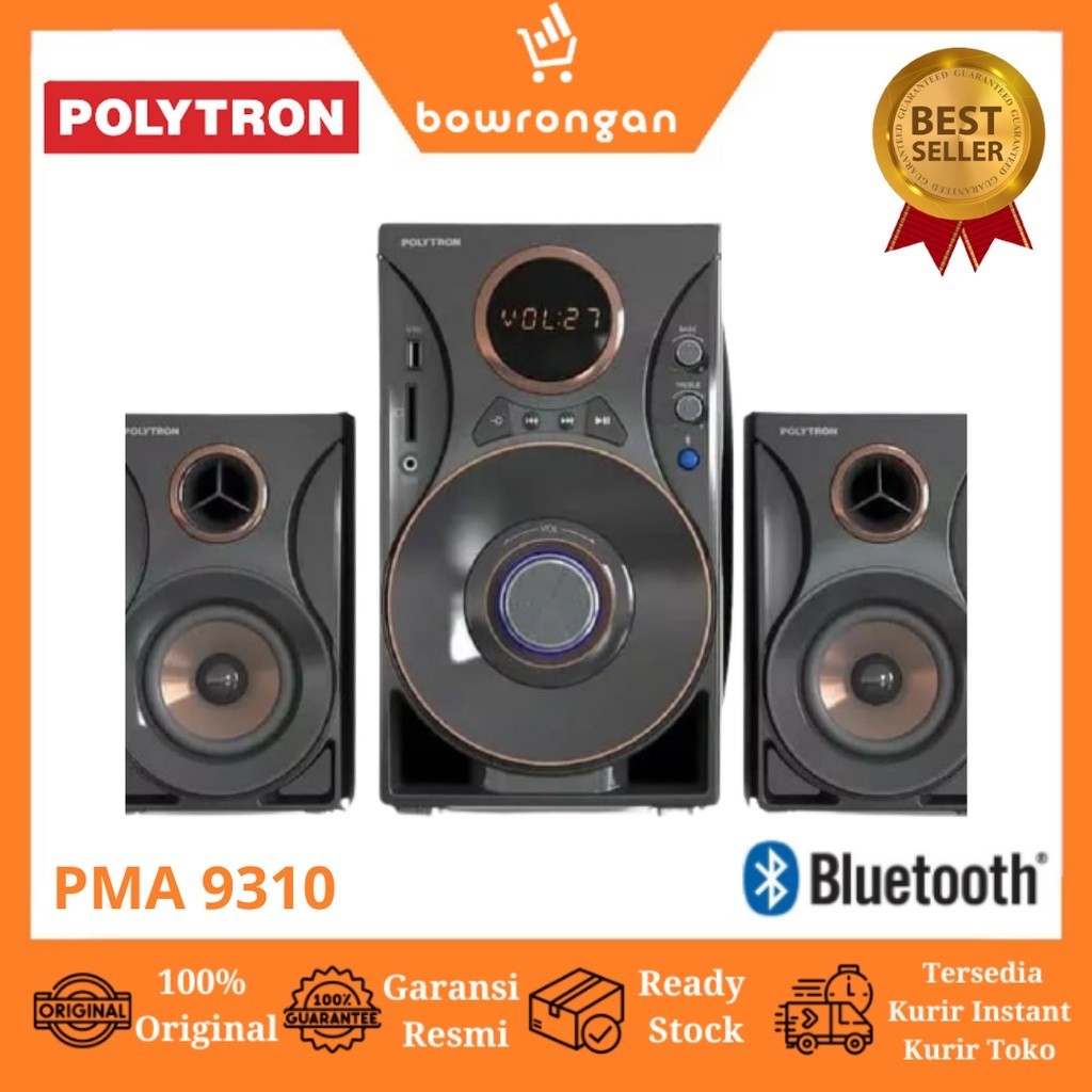 Jual POLYTRON SPEAKER AKTIF PMA 9310 Bluetooth Portable Wireless AUX ...