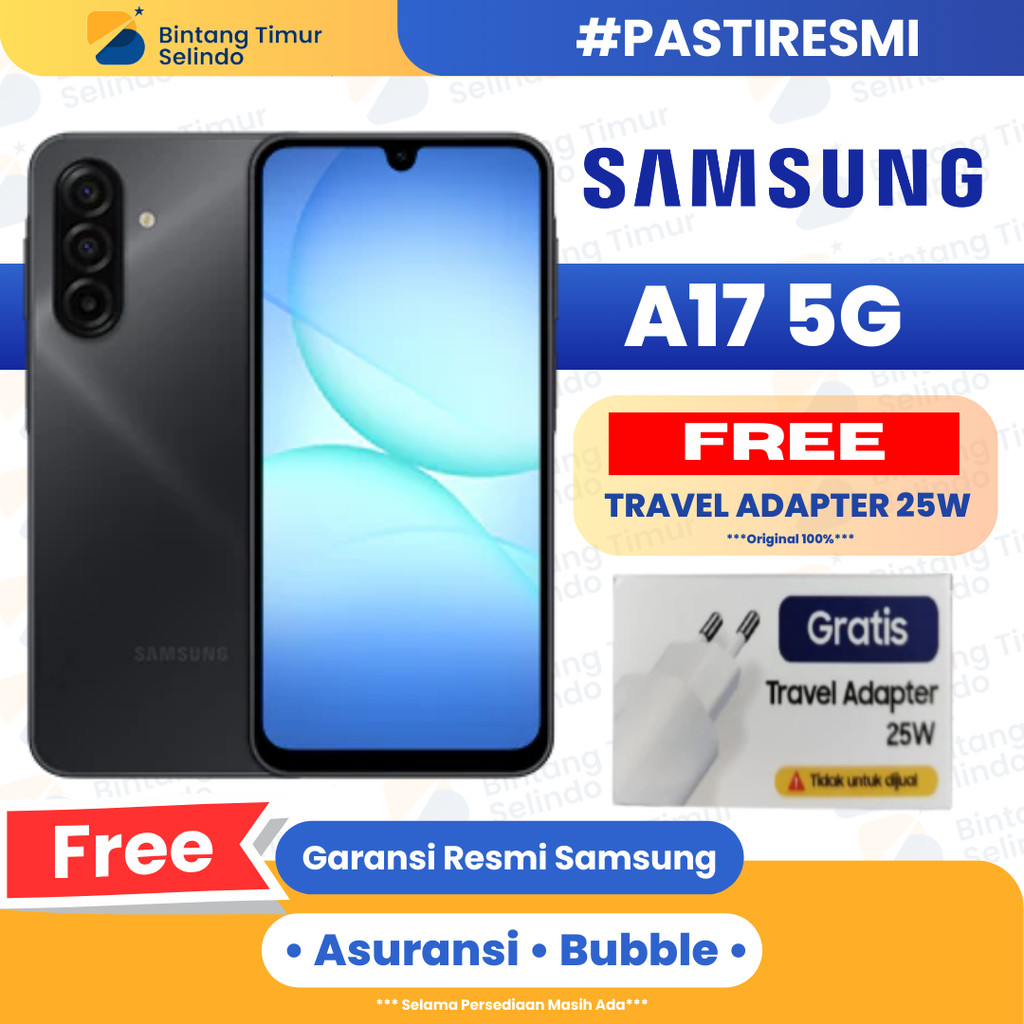 Jual Samsung Galaxy A17 5G 8GB/256GB | FREE ADAPTER 25W | 5000mAh ...
