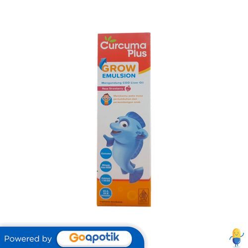 Jual Curcuma Plus Emulsion Grow Rasa Strawberry Sirup 200 Ml | Shopee ...