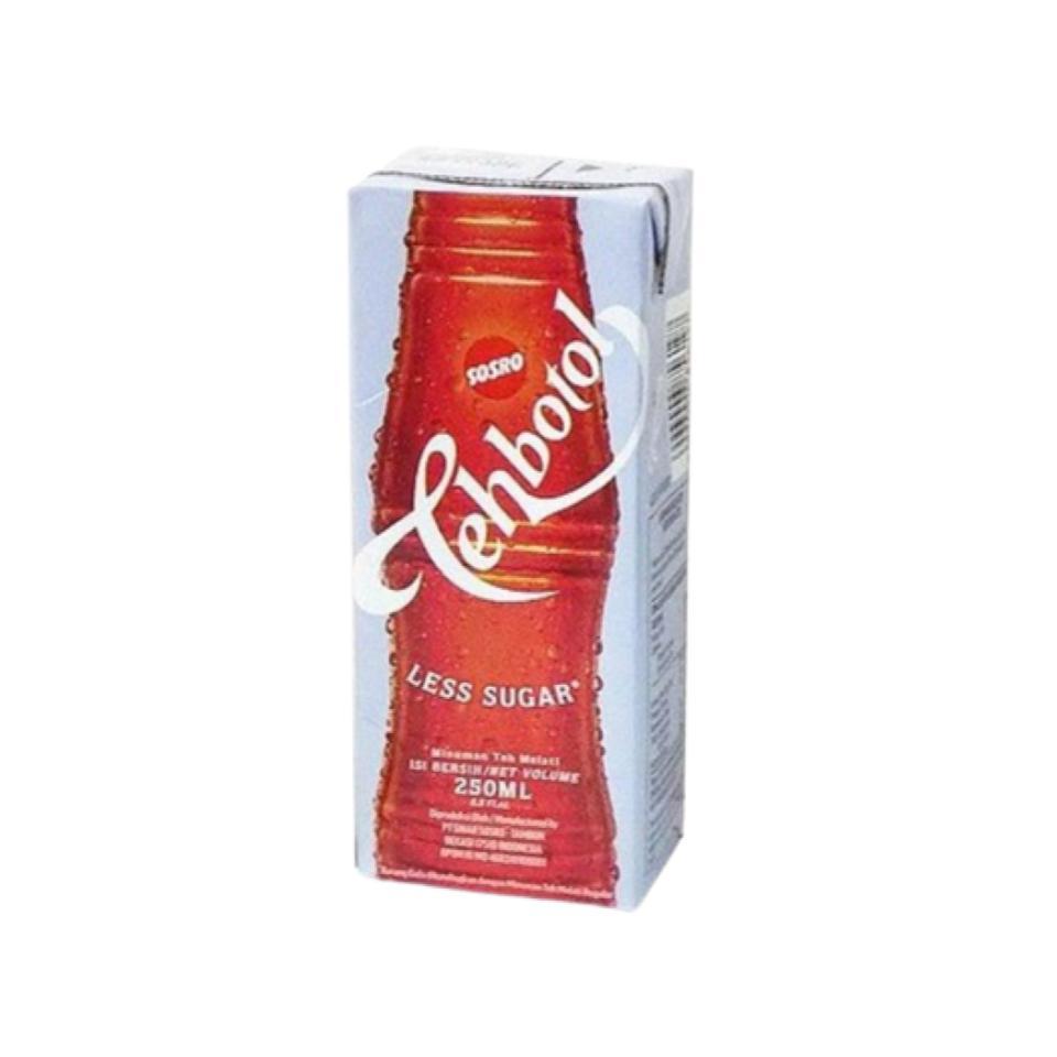 Jual Sosro Minuman Teh Botol Less Sugar Kotak 250 ml | Shopee Indonesia