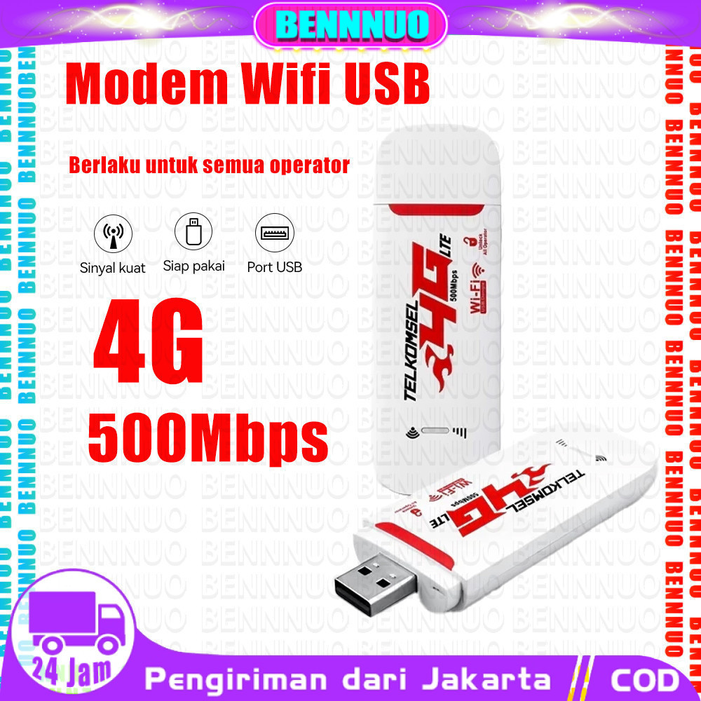 Jual Modem WIFI USB 4G LTE Speed 500 Mbps All Operator LTE Modem USB ...