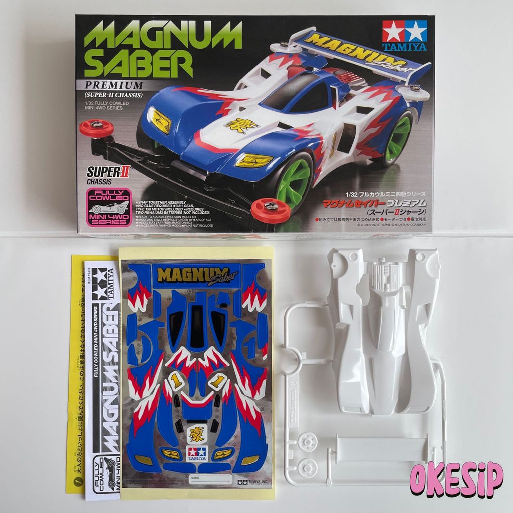 Jual Original Tamiya Body + Decal Box Magnum Saber Premium | Shopee ...