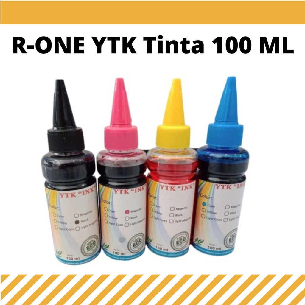 Jual R-ONE Ytk Tinta Refill Universal Printer Canon, Hp, Epson, 100ml ...