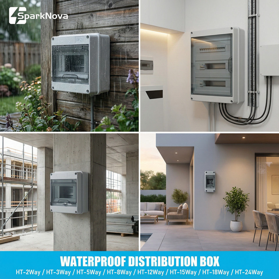Jual IP65 Waterproof Electrical Junction Box ABS Plastic Distribution ...