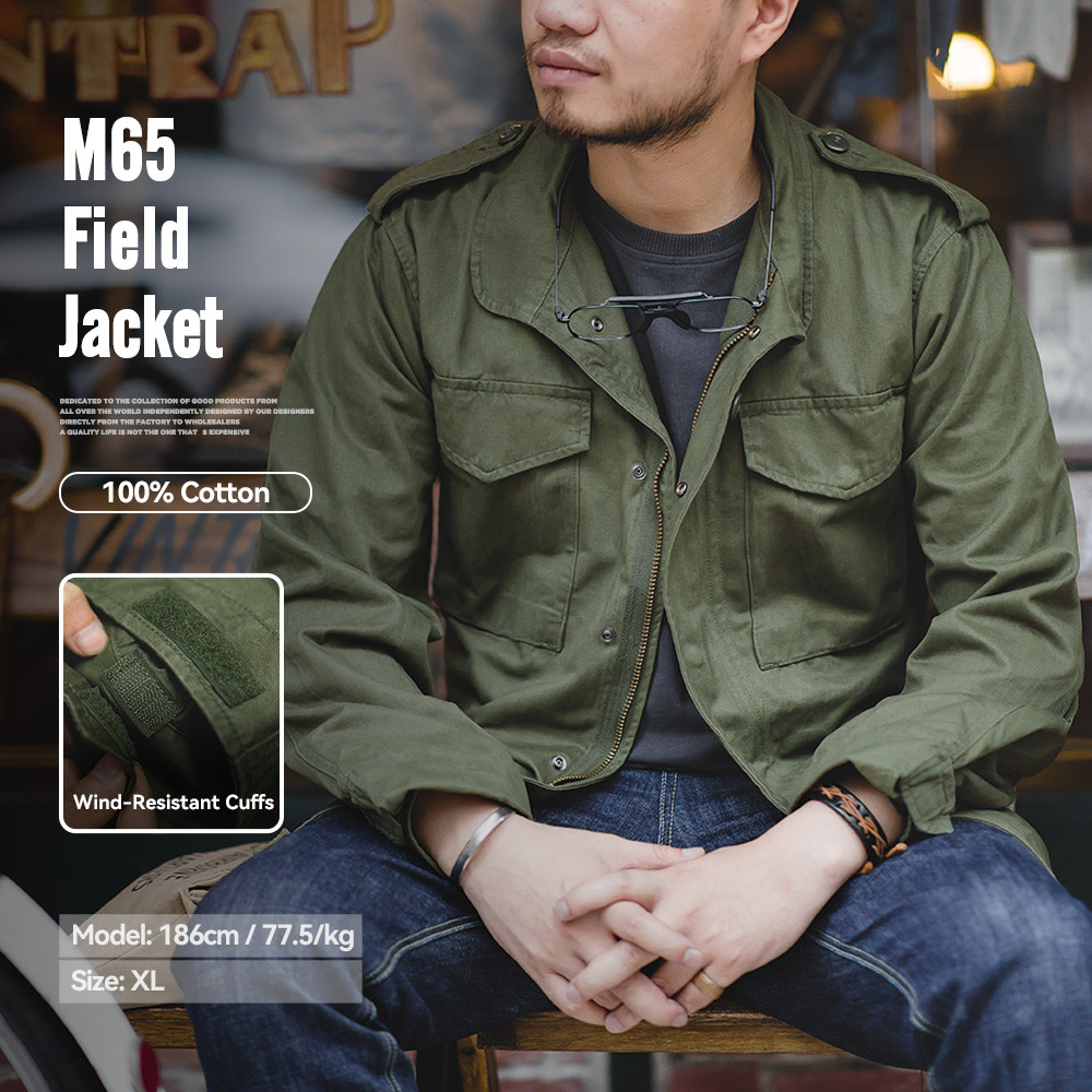 Jual Maden Military M65 Field Jackets For Men's Green Vintage Army ...