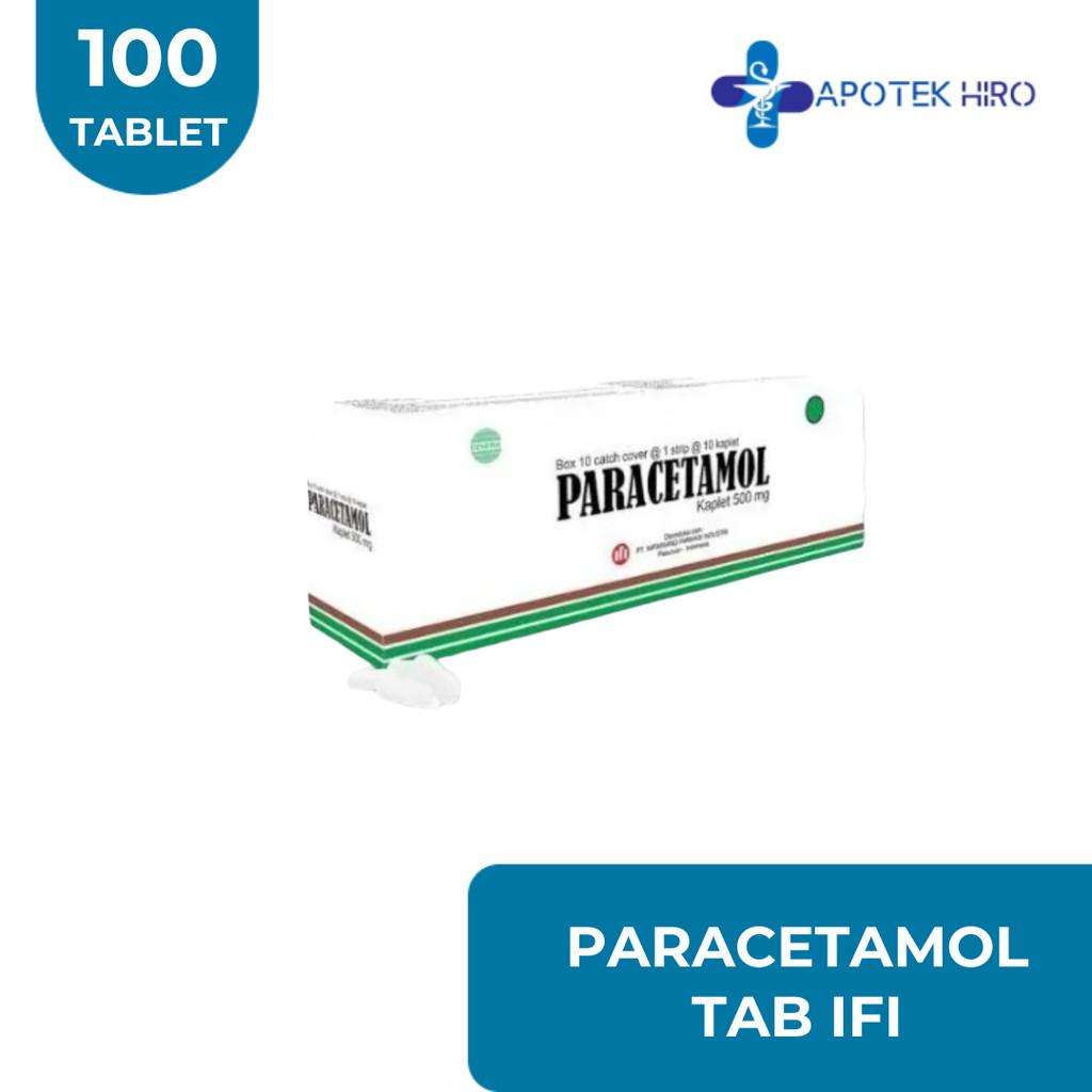 Jual PARACETAMOL IFI 500 MG 1 BOX 100 TABLET | Shopee Indonesia