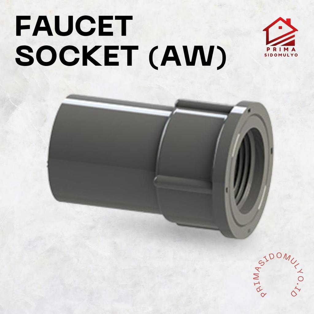 Jual Rucika Faucet Socket AW Standard Tanpa Metal Insert untuk ...