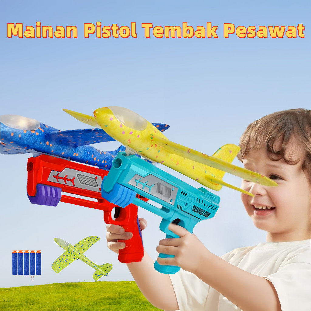 Jual JOJU CATAPULT GUN AIRCRAFT / PESAWAT TEMBAKAN AIR FLYING DISTANCE ...