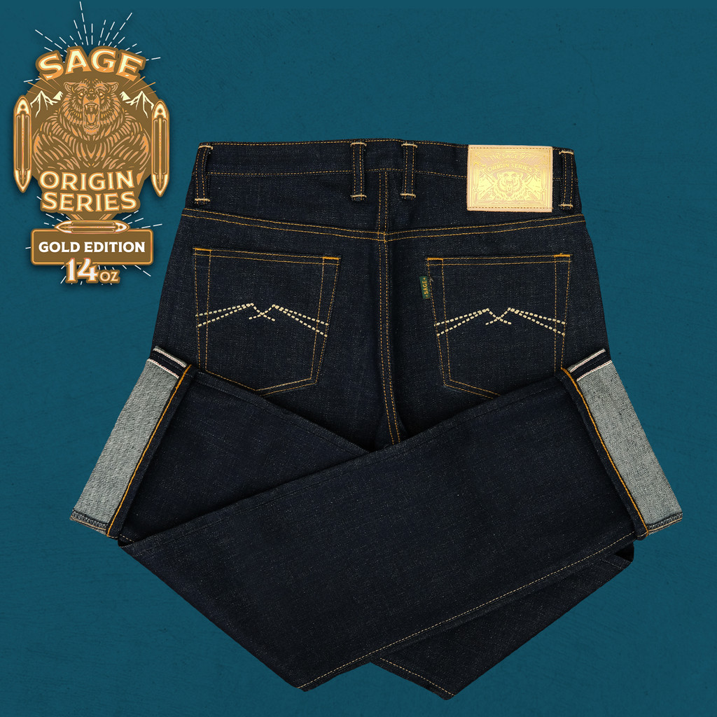 Jual DEFECT SALE! Origin Series : Gold Edition 14oz Sanforized Deep ...