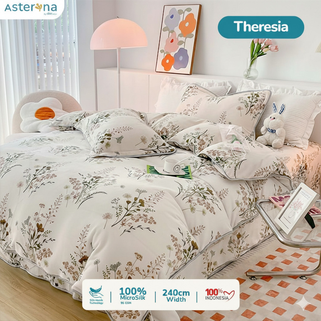 Jual HKBedding Bedcover Set Theresia Broken White - Tebal, Halus ...