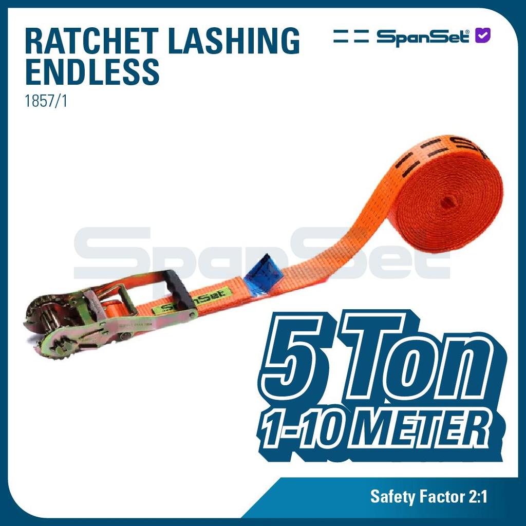 Jual [1857/1] SPANSET Tali Ratchet Tie Down Cargo Lashing Track Belt ...