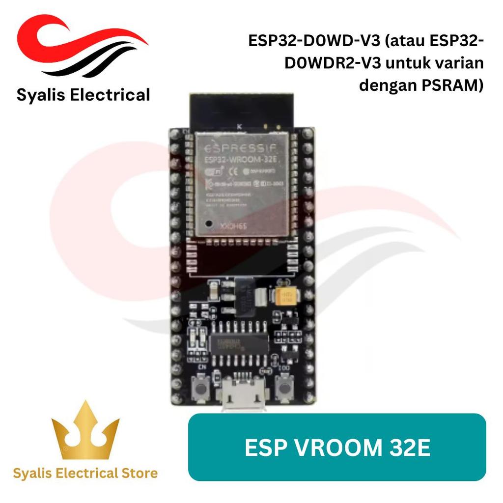 Jual ESP32-WROOM-32E dengan inti chip ESP32-D0WD-V3 (atau ESP32-D0WDR2 ...