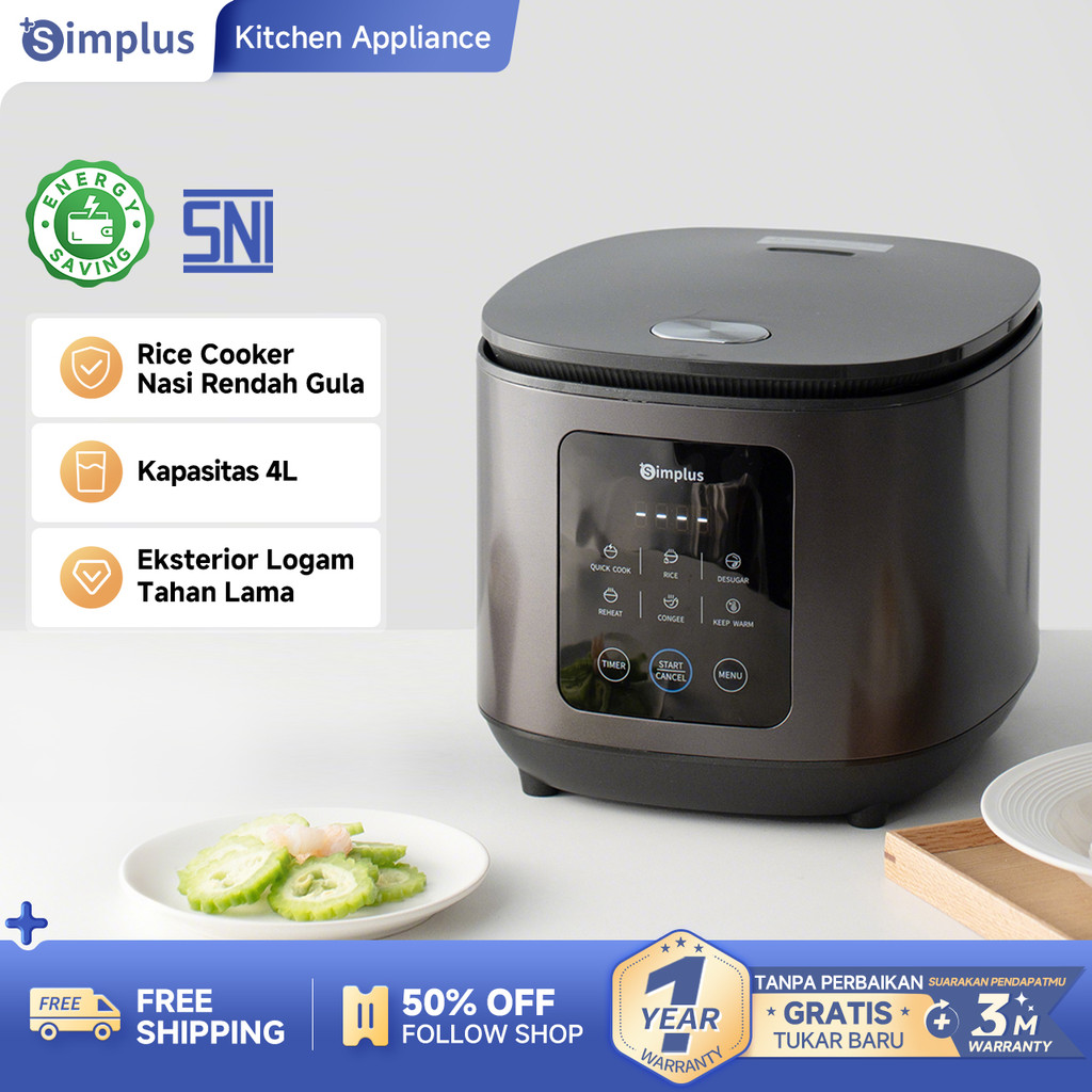 Jual Simplus Rice Cooker 4L MagicCom Nasi Rendah Gula Rendah Kalori ...