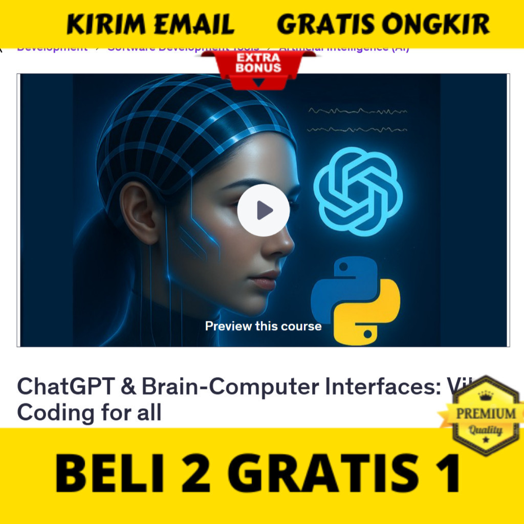 Jual Vibe Coding Video Course-Chatgpt & Brain-Computer Interfaces: Vibe Coding For All | Coding ...