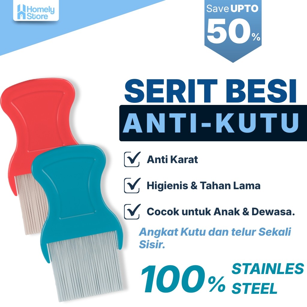 Jual Serit Besi Kutu Rambut Dan Telur Kutu | Shopee Indonesia
