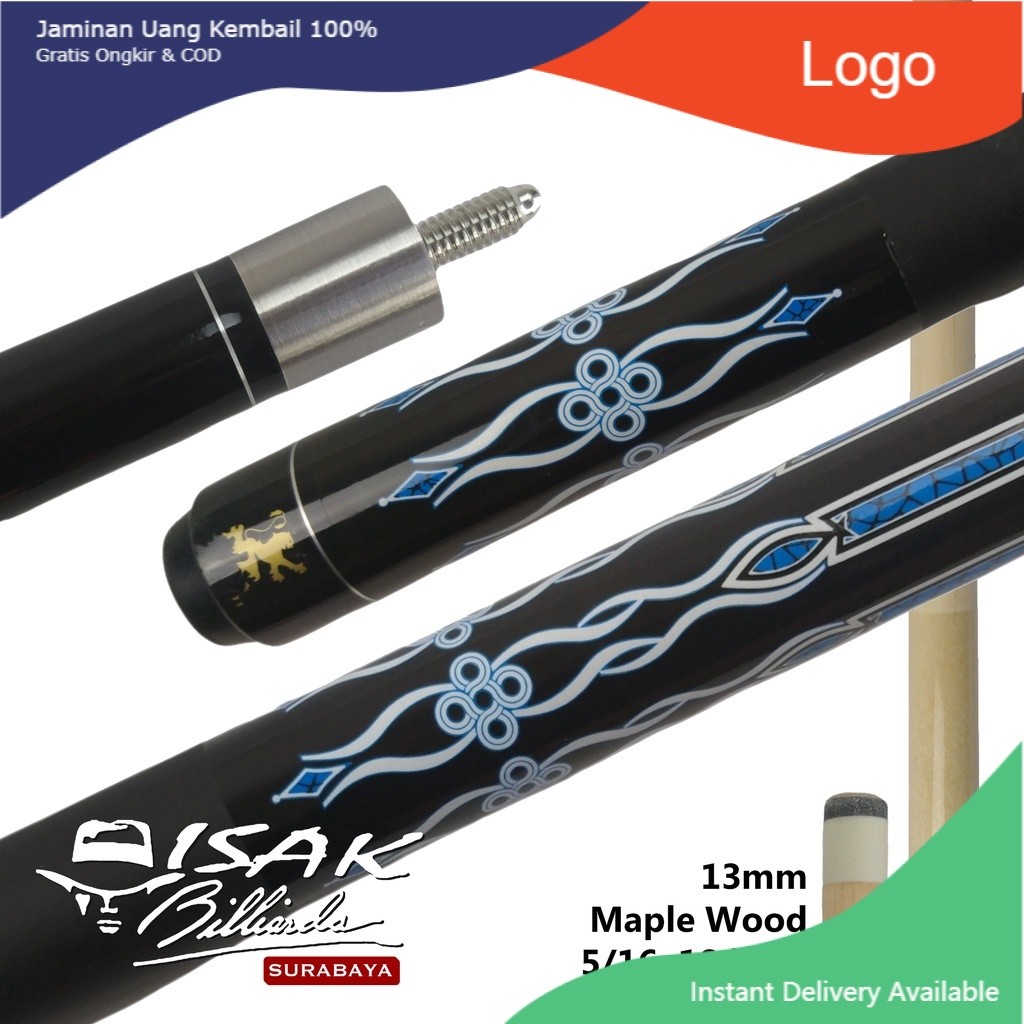 Jual Adam II Pool Cue Series 01 - Premium Maple Stick Billiard Stik ...