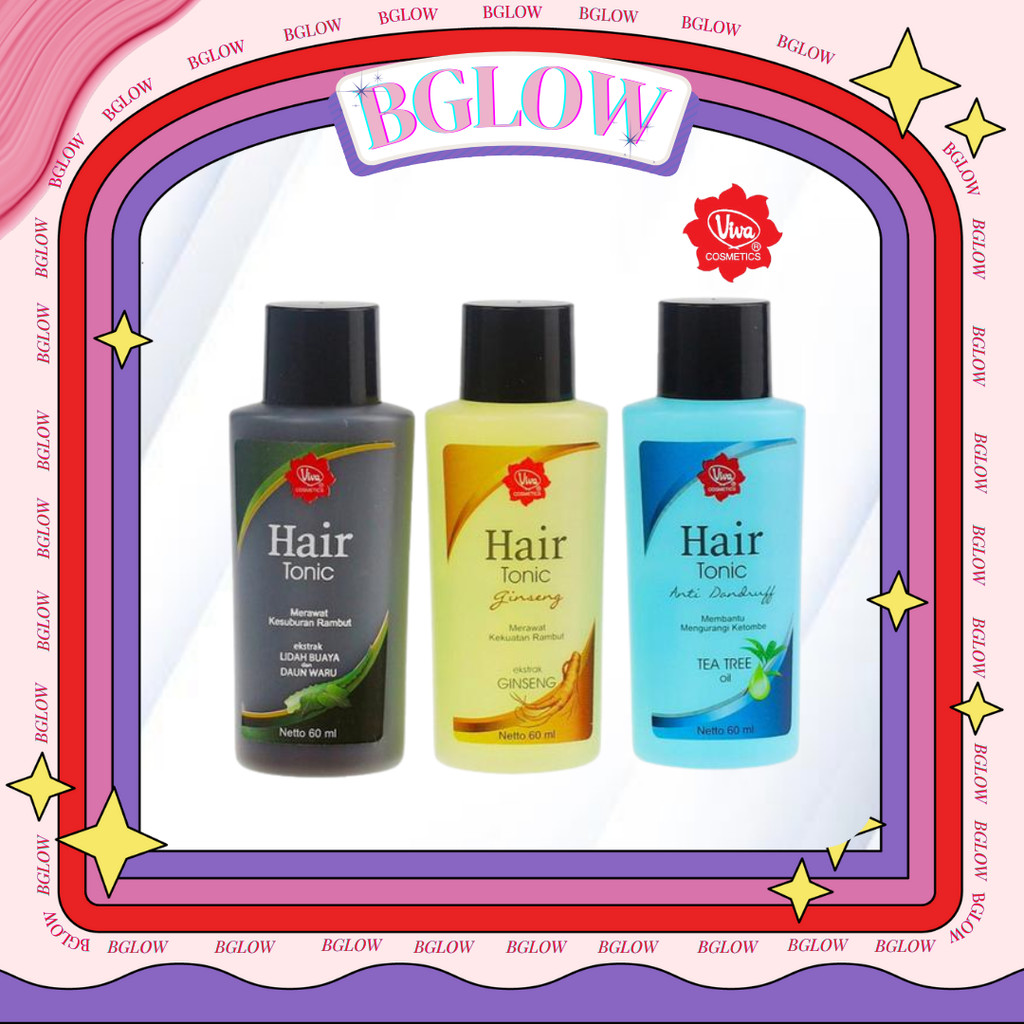 Jual VIVA Hair Tonic Ekstrak Lidah Buaya & Daun Waru / Gingseng / Anti ...
