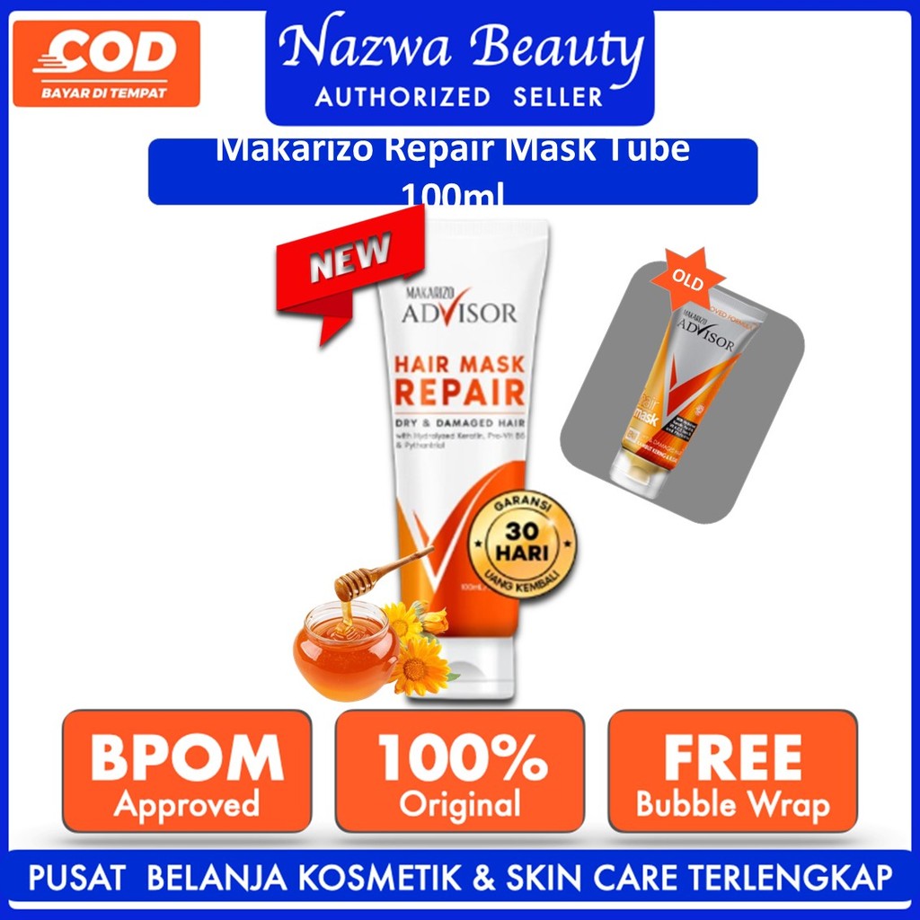 Jual Nazwa Beauty | Hair Mask Tube 100ml New Formula | Makarizo Advisor ...