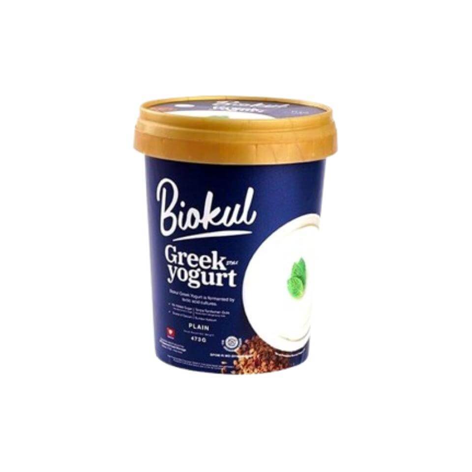 Jual Biokul Yoghurt Greek Plain Cup 473 gr | Shopee Indonesia